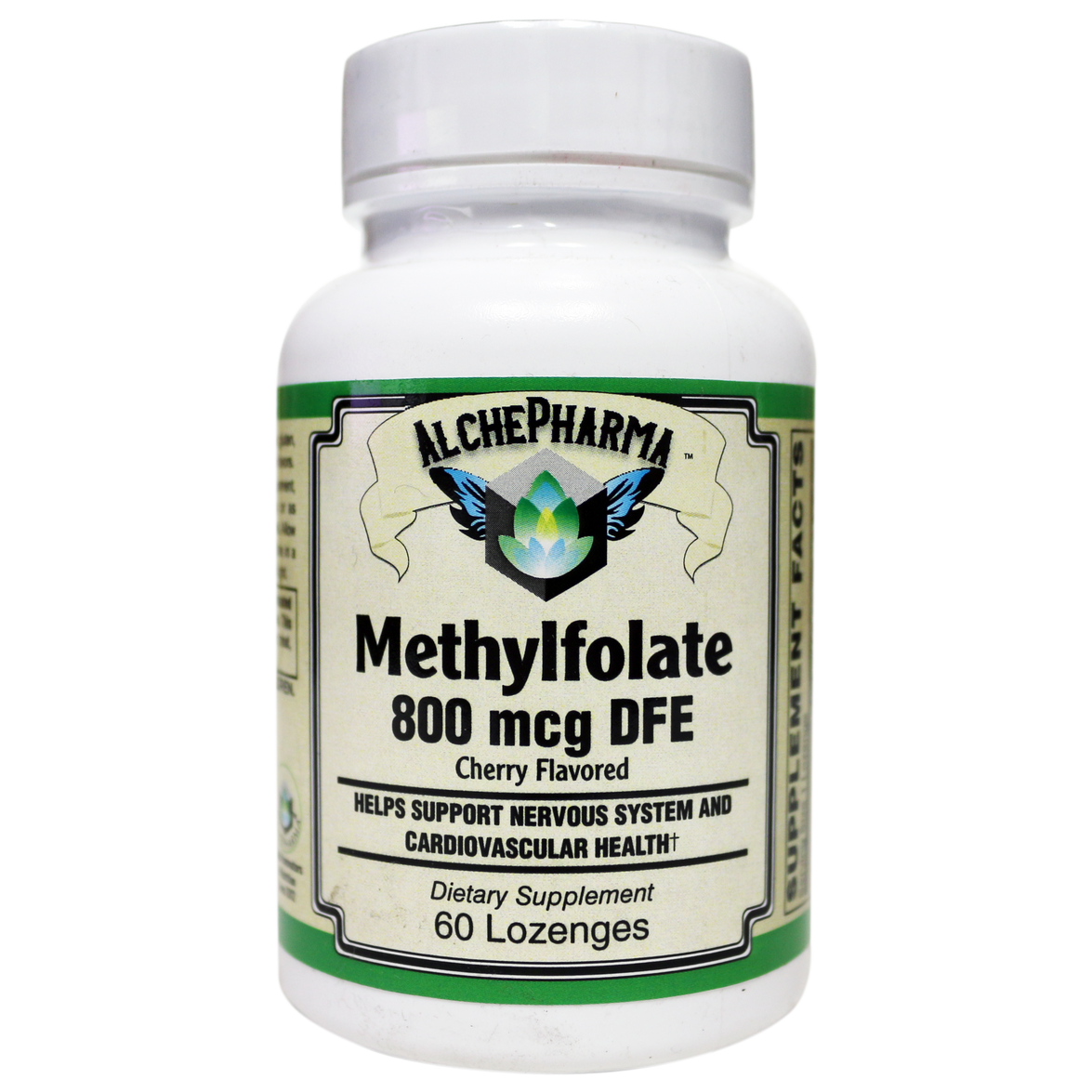 Methylfolate Lozenges 800 mcg DFE [5-MTHF] patented Quatrefolic® – AlchePharma