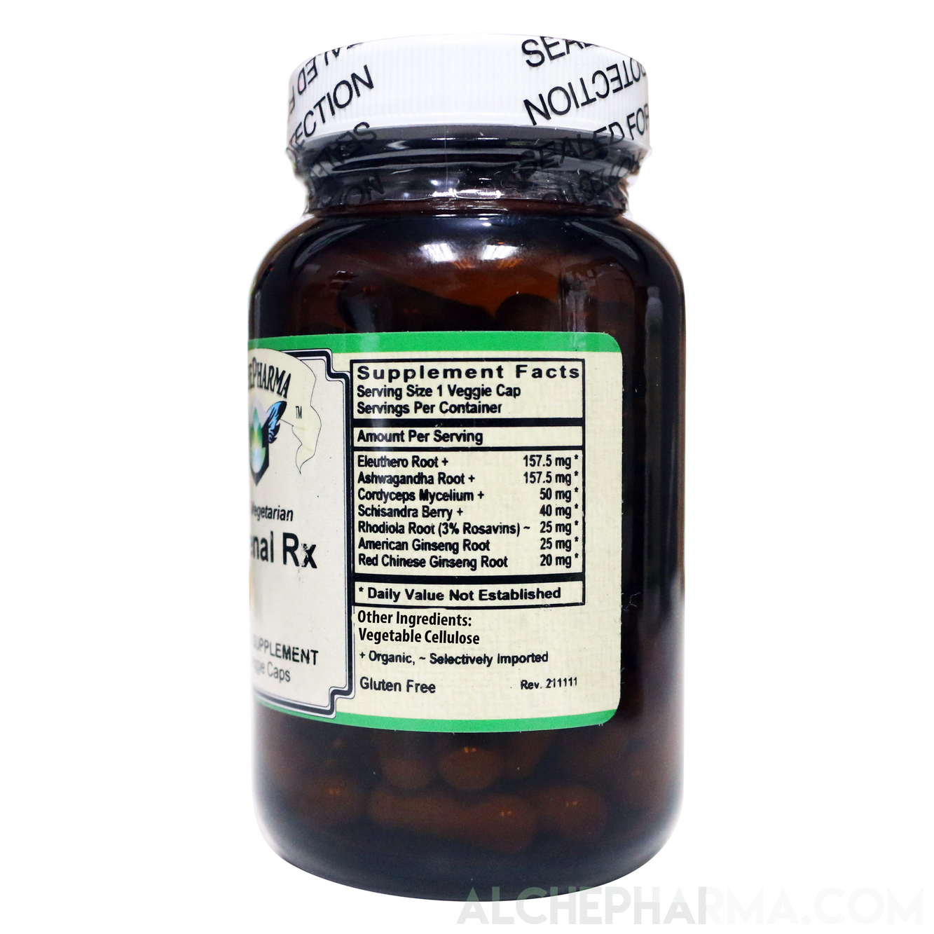 Adrenal Rx Powder Capsules Adaptogen Blend – AlchePharma