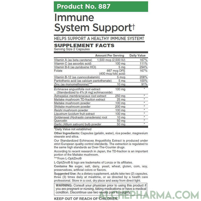 Immune System Support - Advanced European Standardized Herbal Formula ...