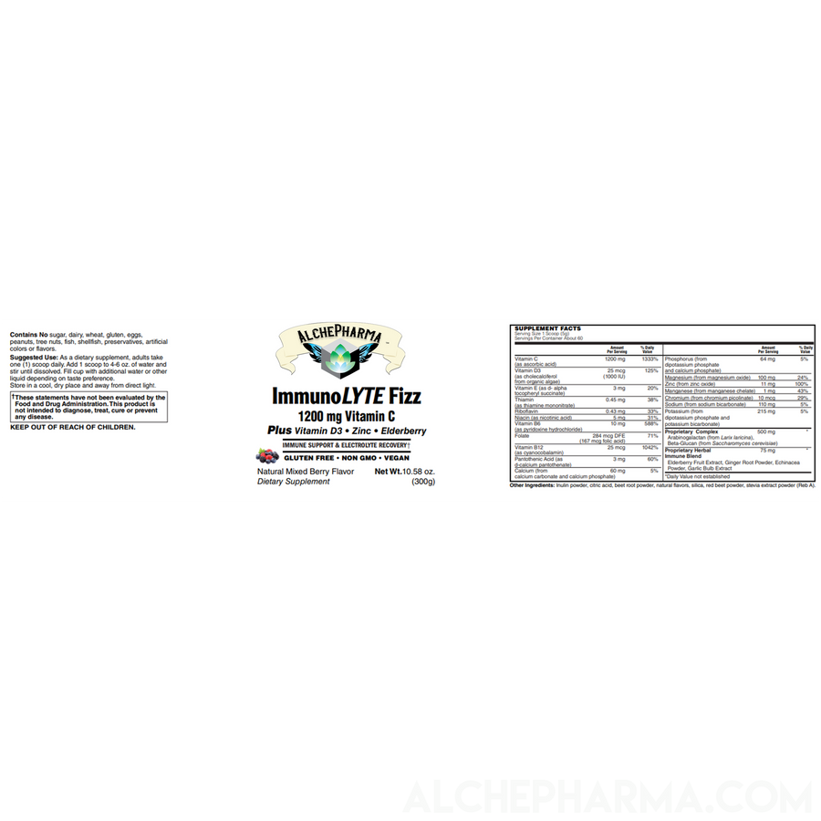 ImmunoLYTE Fizz ( 500 mg Proprietary Complex with Arabinogalactan (fro ...