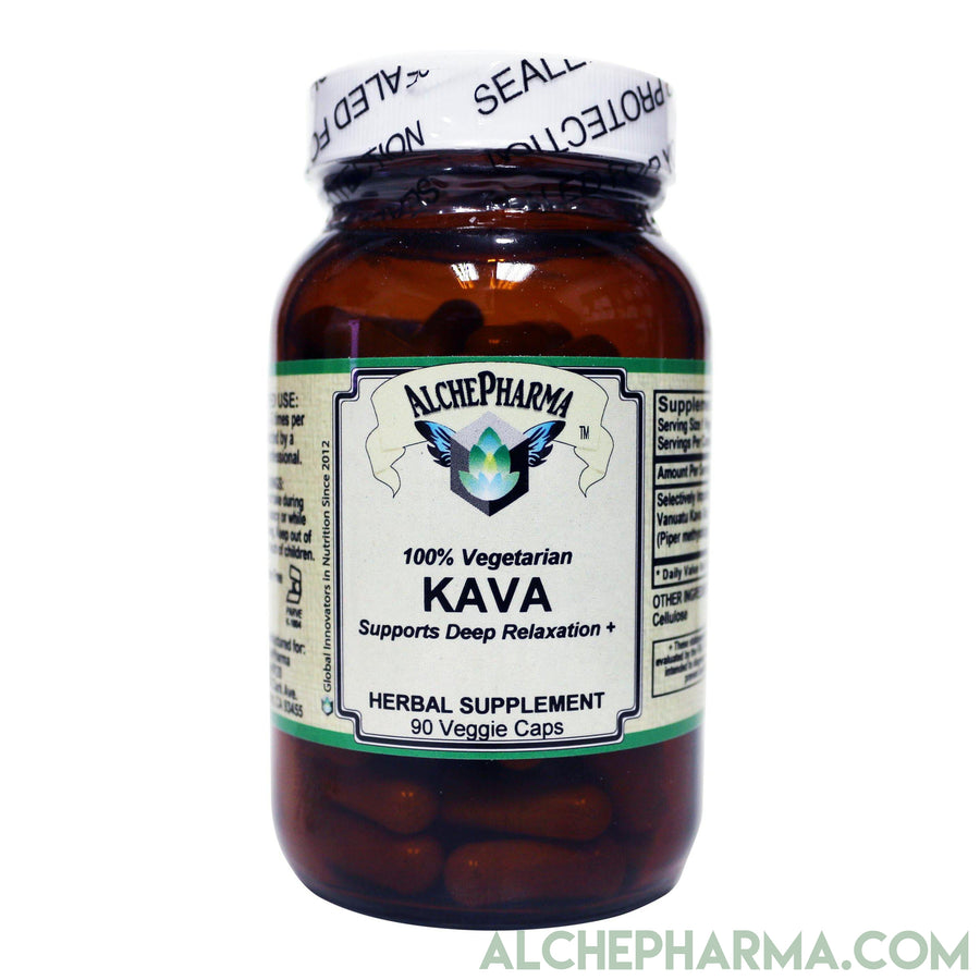 Kava Root 100% Pure, ( Nobel Vanuatu Kava Root ) 400mg 90 Veg Caps Pip ...