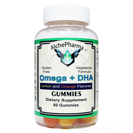 Omega + DHA ( Algae and Chia Seed Based ) Vegetarian Gummies – AlchePharma