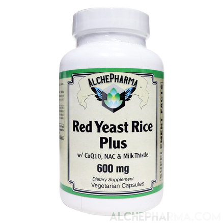 Red Yeast Rice Plus, 600mg ( Organically Grown - Citrinin Free ...